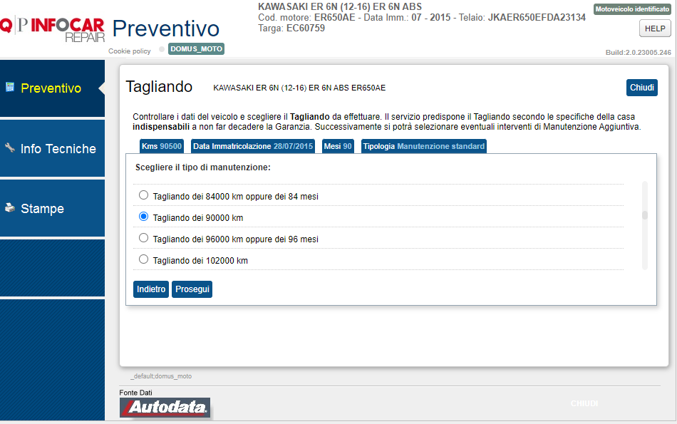 Infocar Repair Bike – Quattroruote Professional